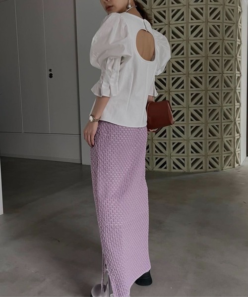 AMERI（アメリ）の「CANDY SLEEVE DOCKING BLOUSE（シャツ/ブラウス）」 - WEAR