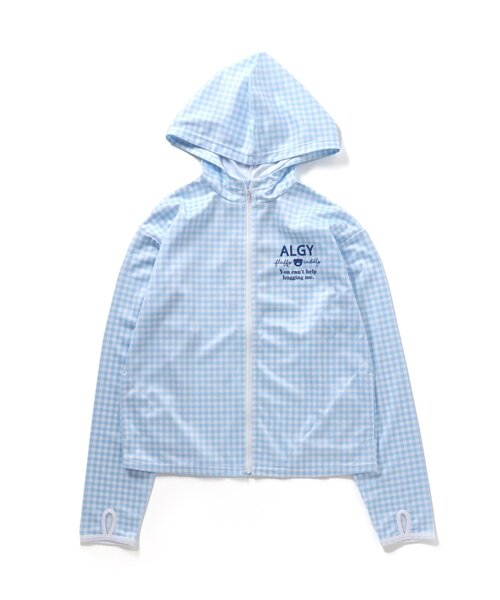 ALGY（アルジー）の「無地・チェック フード付UVカットラッシュガード（ラッシュガード）」 - WEAR