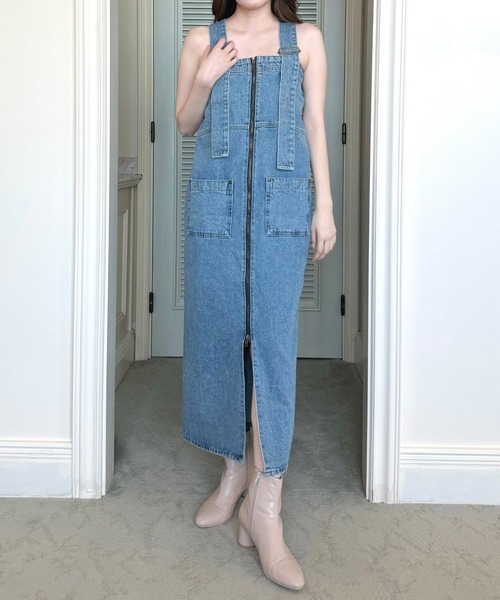 DEICY（デイシー）の「2WAY LACE UP SALOPETTE SKIRT（ワンピース）」 - WEAR