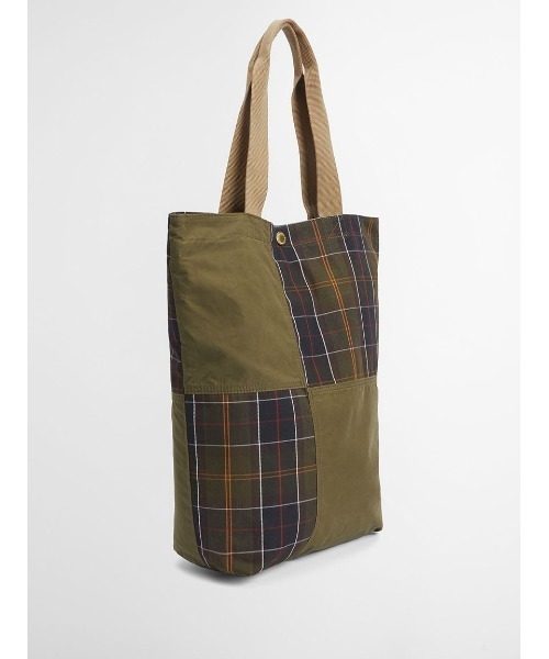TRANSPORT / トランスポート】タータンチェック パッチワーク トート