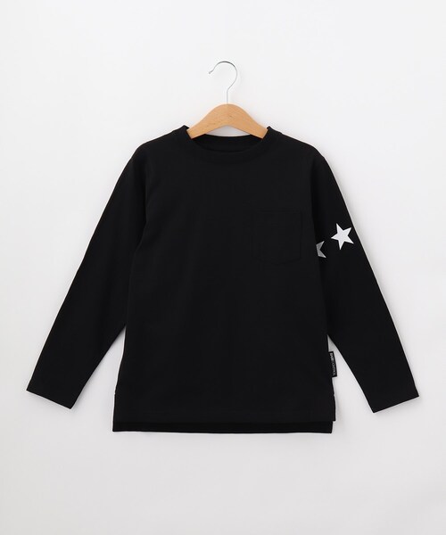 BASECONTROL（ベースコントロール）の「 KIDS 定番空紡糸天竺 長袖スターラインTシャツ（Tシャツ/カットソー）」 - WEAR