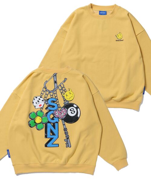 SEQUENZ（シークエンズ）の「【SEQUENZ】 FAV. C/N SWEAT / 発泡プリント クルーネック オーバーサイズ スウェット（スウェット）」 - WEAR