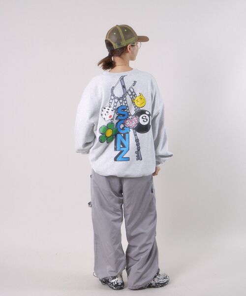 SEQUENZ（シークエンズ）の「【SEQUENZ】 FAV. C/N SWEAT / 発泡プリント クルーネック オーバーサイズ スウェット（スウェット）」 - WEAR