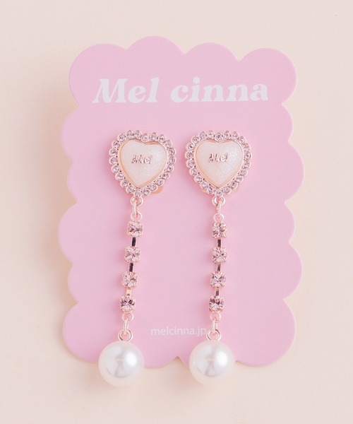 Mel cinna（メルシーナ）の「Mel cinna/line stone pierce（ピアス（両耳用））」 - WEAR