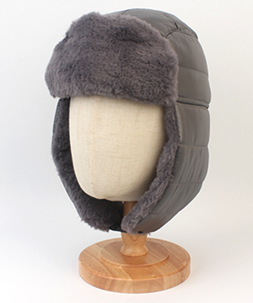 Padding Fur Gray Aviator Hat（ハット）｜UNIVERSAL CHEMISTRY（ユニバーサルケミストリー）の ...