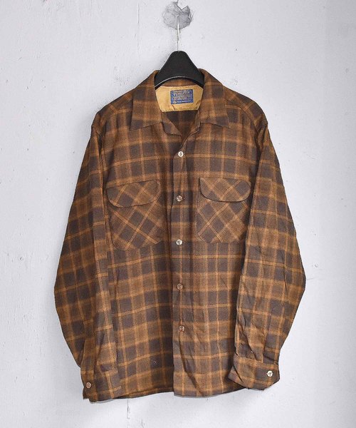 PENDLETON（ペンドルトン）の「【ヴィンテージ古着】70's PENDLETON/ペンドルトン オープンカラー チェックシャツ（シャツ/ブラウス）」 - WEAR