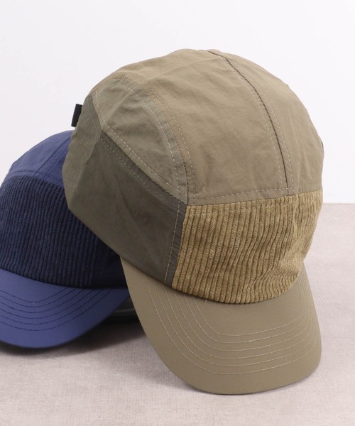 Ree&Mee（リーアンドミー）の「Ree&Mee バイカラー コーデュロイ コンビ ジェットキャップ CAP 帽子（キャップ）」 - WEAR