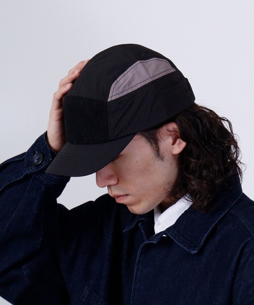 Ree&Mee（リーアンドミー）の「Ree&Mee バイカラー コーデュロイ コンビ ジェットキャップ CAP 帽子（キャップ）」 - WEAR