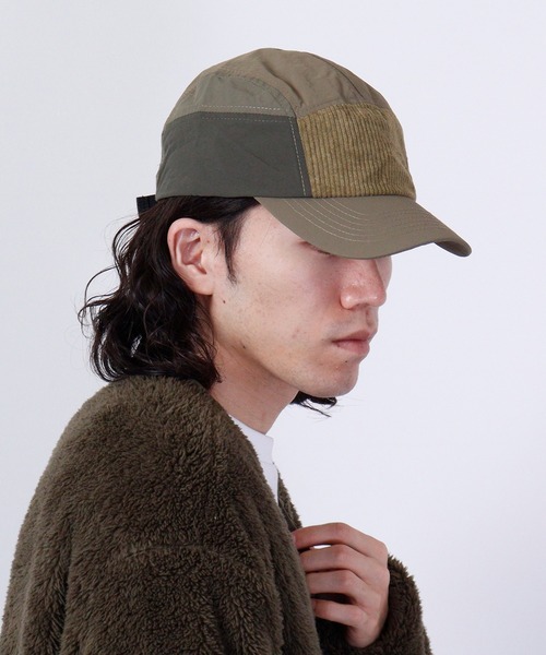 Ree&Mee（リーアンドミー）の「Ree&Mee バイカラー コーデュロイ コンビ ジェットキャップ CAP 帽子（キャップ）」 - WEAR