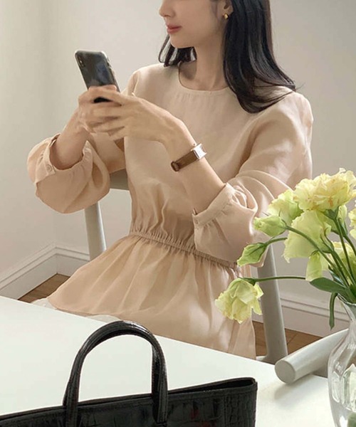 Girly Doll（ガーリードール）の「前後2way シアーリボンペプラムブラウス（Tシャツ/カットソー）」 - WEAR