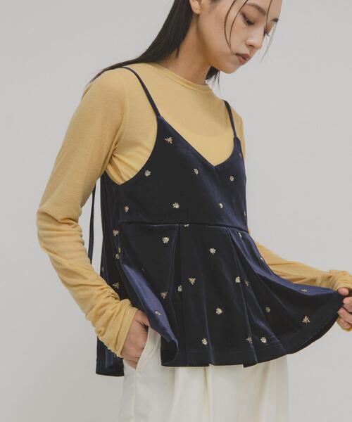 KBF（ケイビーエフ）の「2WAYベロアビスチェ（キャミソール）」 - WEAR
