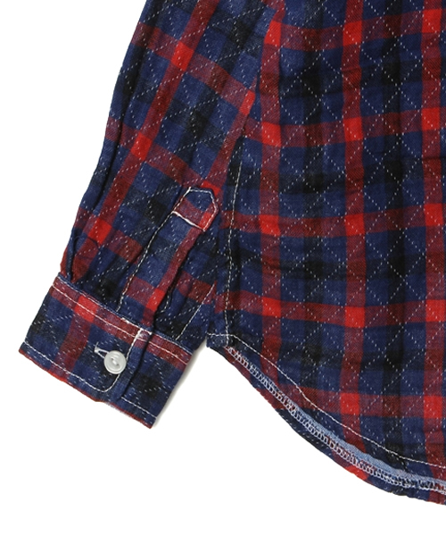 coen（コーエン）の「【KIDS】ダブルガーゼキルトタータンチェックブラウス（シャツ/ブラウス）」 - WEAR