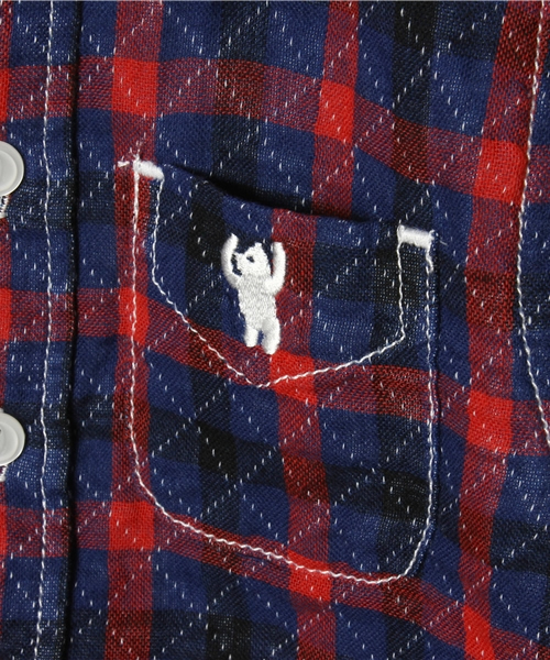 coen（コーエン）の「【KIDS】ダブルガーゼキルトタータンチェックブラウス（シャツ/ブラウス）」 - WEAR