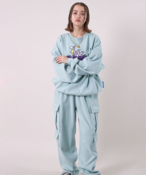 SEQUENZ（シークエンズ）の「【SEQUENZ】 UTILITY POCKET CARGO PANTS / ロゴ 刺繍 カーゴ ポケット スウェット パンツ ドローコード（スウェットパンツ ...