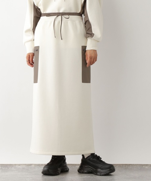 LEPSIM（レプシィム）の「Wウエスト異素材スカート 134266（スカート）」 - WEAR
