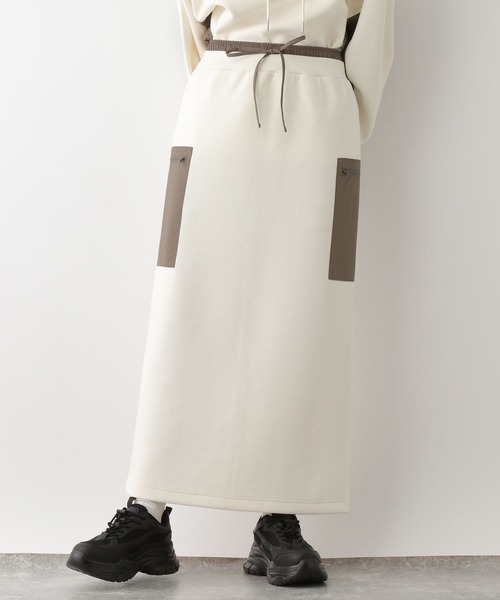 LEPSIM（レプシィム）の「Wウエスト異素材スカート 134266（スカート）」 - WEAR