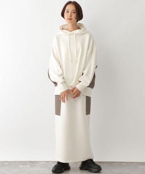 LEPSIM（レプシィム）の「Wウエスト異素材スカート 134266（スカート）」 - WEAR