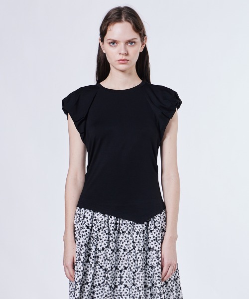 Sov.（ソブ）の「ベア天竺ギャザーシャツ（Tシャツ/カットソー）」 - WEAR