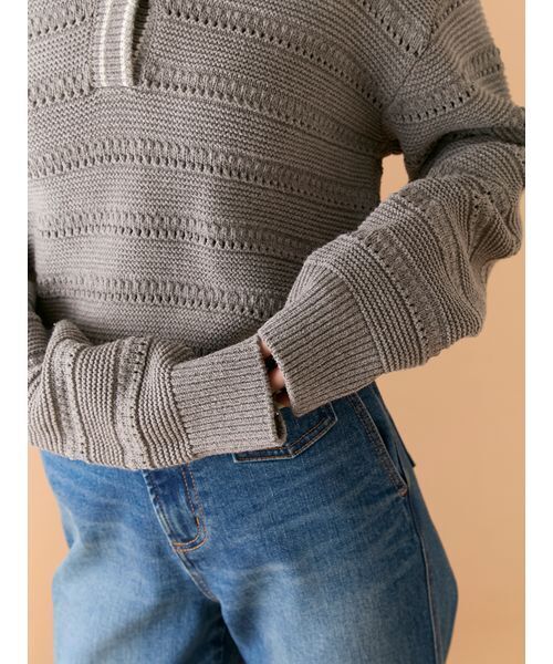 LILY BROWN（リリーブラウン）の「セーラーカラーニットトップス（ニット/セーター）」 - WEAR