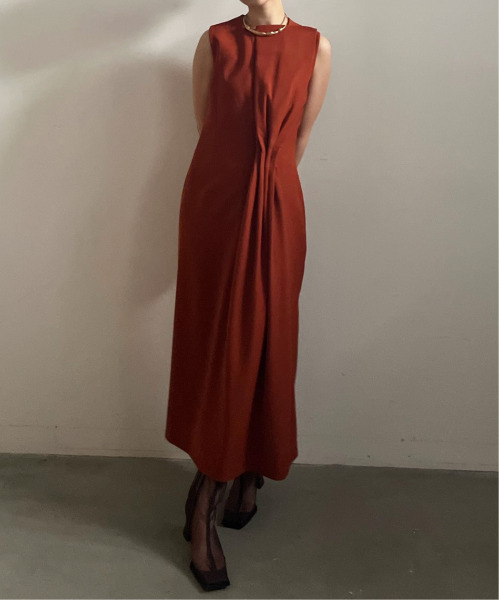 AMERI（アメリ）の「DRAPE RIBBON I LINE DRESS（ワンピース）」 - WEAR