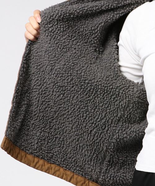 TOBILA（トビラ）の「TOBILA/トビラ ピーチツイルxボア ミリタリージャケット（ミリタリージャケット）」 - WEAR