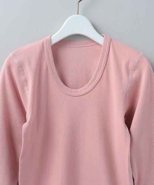 6（ロク）の「＜OVERNEATH × 6(ROKU)＞RIB LONG SLEEVE T-SHIRT/Tシャツ Ψ（Tシャツ/カットソー ...
