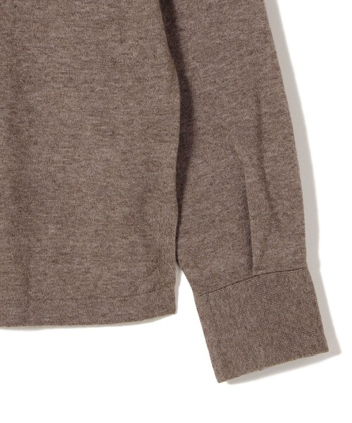 セール】【WEB限定】〈手洗い可能〉ビーズ 刺しゅう 襟付 ニット