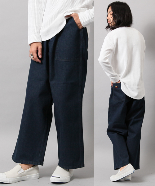 Lee（リー）の「LEE リー / ワイドシルエット デニム ベイカーパンツ BIG FIT BAKER LM4166（デニムパンツ）」 - WEAR