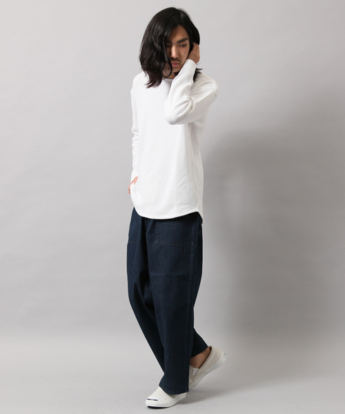 Lee（リー）の「LEE リー / ワイドシルエット デニム ベイカーパンツ BIG FIT BAKER LM4166（デニムパンツ）」 - WEAR