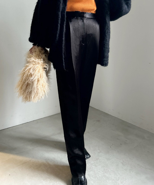 Ameri（アメリ）の「SATIN TACK SLACKS PANTS（その他パンツ）」 - WEAR