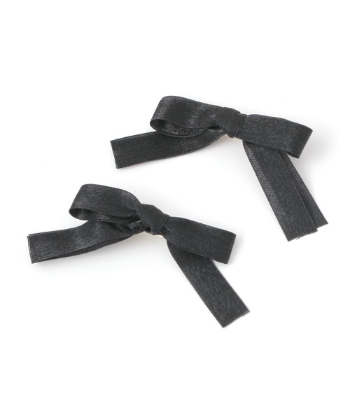 【セール】ラメリボン2SETクリップ[tiny tiny(ティニーティニー)]（バレッタ/ヘアクリップ）｜tiny tiny（ティニーティニー）のファッション通販 - ZOZOTOWN