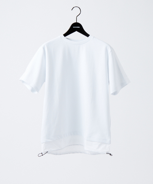 5351 POUR LES HOMMES（ゴーサンゴーイチプールオム）の「【BLANC】レイヤード 半袖 Tシャツ（Tシャツ/カットソー ...