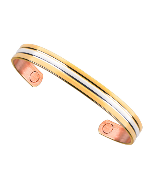 Savona London 525 Gold Classic Duet Magnet Copper Bangle Bracelet ...