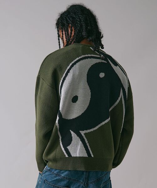 SEQUENZ（シークエンズ）の「【SEQUENZ】 BIG TAIJI C/N KNIT / クルーネック ストリート ビックシルエット（ニット/セーター）」 - WEAR