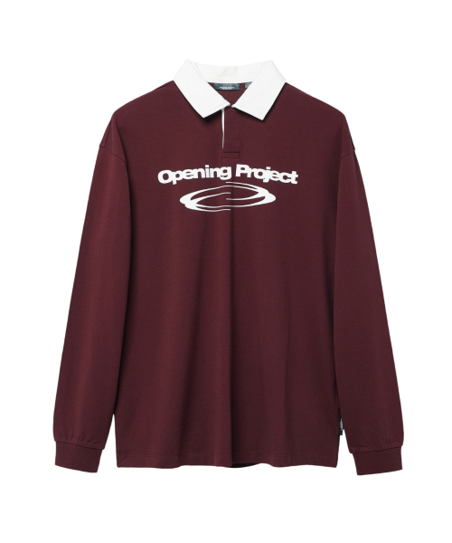 Identity Pique Collar T Shirt - Burgundy（ポロシャツ）｜Opening Project（オープニング ...