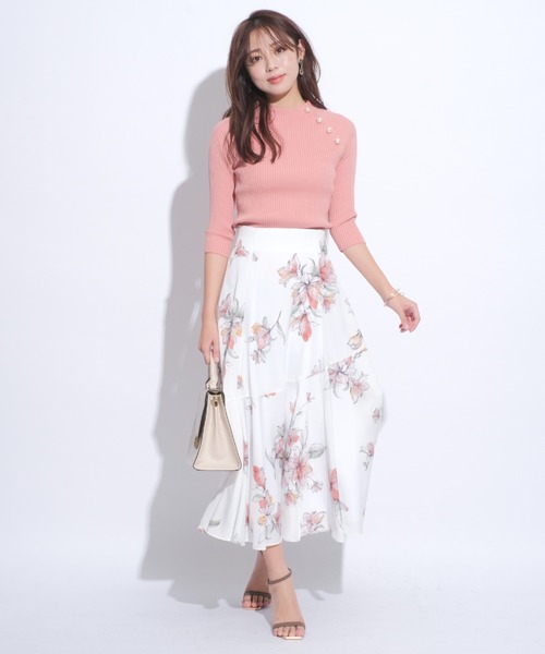 JUSGLITTY（ジャスグリッティー）の「フラワーマーメイドプリントスカート（スカート）」 - WEAR