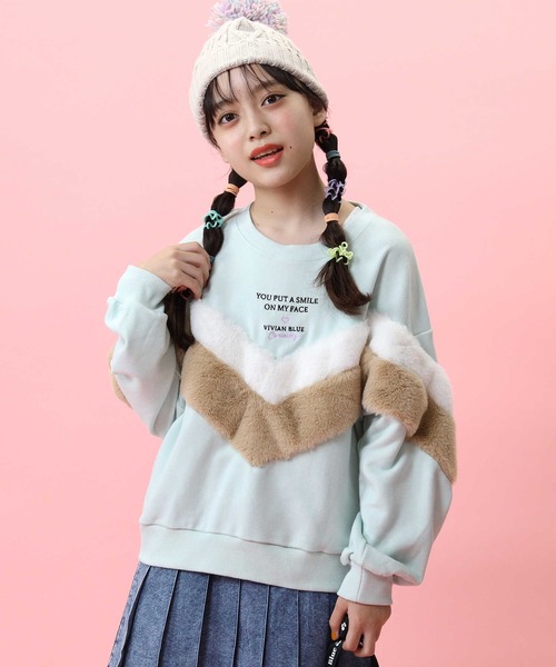 VIVIAN BLUE（ビビアンブルー）の「【VIVIAN BLUE】シェブロンスウェット（スウェット）」 - WEAR