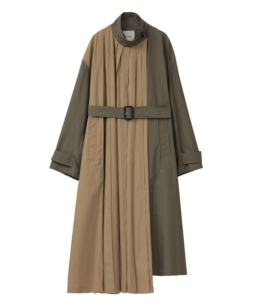 CLANE（クラネ）の「TWO COLOR PLEATS COAT（トレンチコート）」 - WEAR