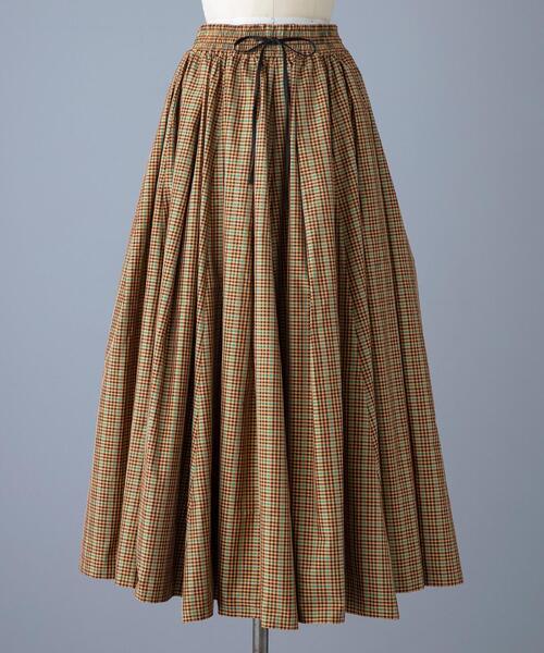 BLAMINK（ブラミンク）の「 F PE CHK GATH スカート（スカート）」 - WEAR