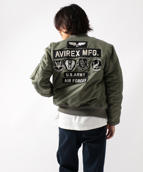 AVIREX（アヴィレックス）の「avirex/ アヴィレックス / MA-1 WITH PATCHES ”AVIREX MFG”/ MA-1 ウィズ パッチ アヴィレックス MFG（MA-1 ...