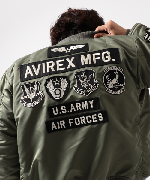 AVIREX（アヴィレックス）の「avirex/ アヴィレックス / MA-1 WITH PATCHES ”AVIREX MFG”/ MA-1 ウィズ パッチ アヴィレックス MFG（MA-1 ...