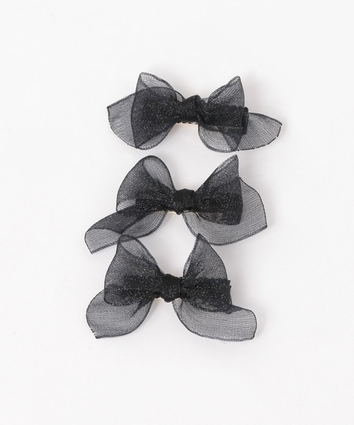 tiny tiny（ティニーティニー）の「3SETリボンヘアクリップ[tiny tiny(ティニーティニー)]（バレッタ/ヘアクリップ）」 - WEAR