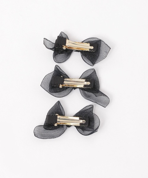 tiny tiny（ティニーティニー）の「3SETリボンヘアクリップ[tiny tiny(ティニーティニー)]（バレッタ/ヘアクリップ）」 - WEAR