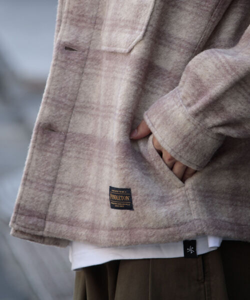 PENDLETON（ペンドルトン）の「【PENDLETON/ペンドルトン】スライバーCPO ニットジャケット チェック柄（ブルゾン）」 - WEAR