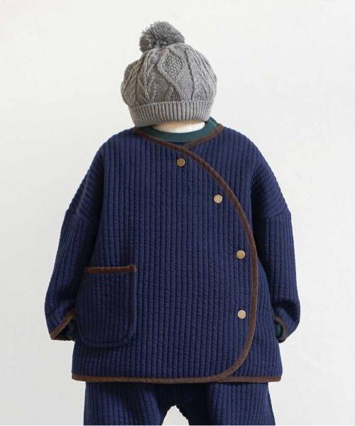 Hoppetta（ホッペッタ）の「【Hoppetta(ホッペッタ)】キルトブルゾン 70-80cm・80-90cm・90-100cm（ブルゾン）」 - WEAR