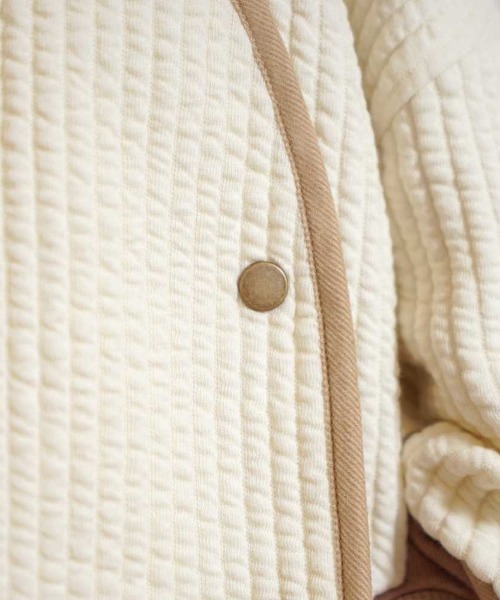 Hoppetta（ホッペッタ）の「【Hoppetta(ホッペッタ)】キルトブルゾン 70-80cm・80-90cm・90-100cm（ブルゾン）」 - WEAR