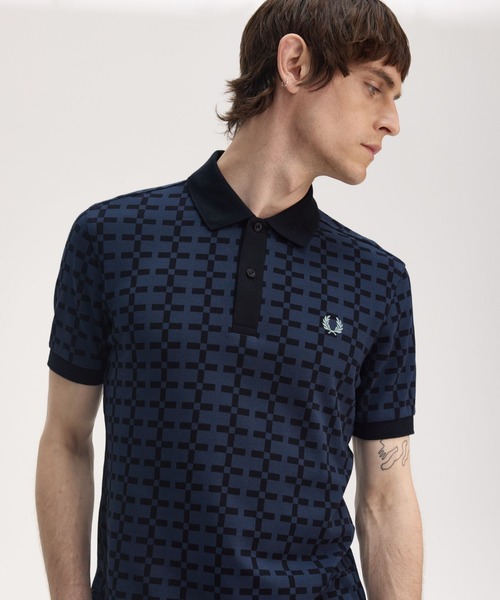 Jacquard Print Polo Shirt（ポロシャツ）｜FRED PERRY（フレッドペリー）のファッション通販 - ZOZOTOWN