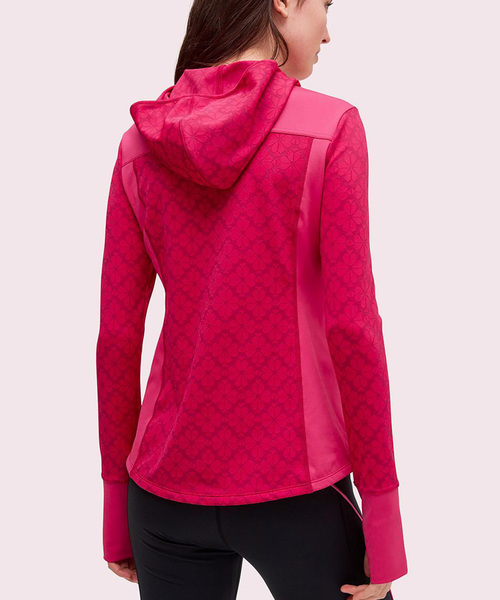 kate spade new york（ケイトスペード ニューヨーク）の「アスレジャー フローラル スペード ハーフ ジップ ジャケット ...
