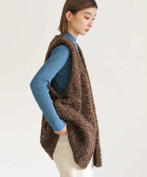 Select Moca(セレクトモカ)の「2022 Aw プチハイネックシンプルリブニット(ニット セーター)」 Wear