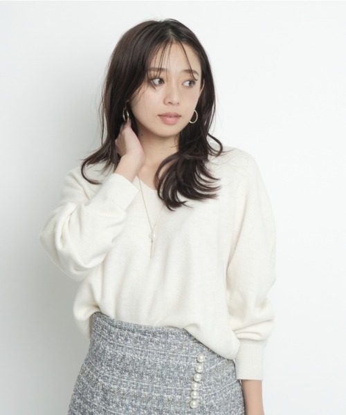 【セール/ブランド古着】Vネックニット（ニット/セーター）｜JUSGLITTY（ジャスグリッティー）のファッション通販 - ZOZOUSED